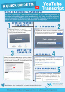 YouTube Transcript | Convert Video Speech to Text | SRSCC