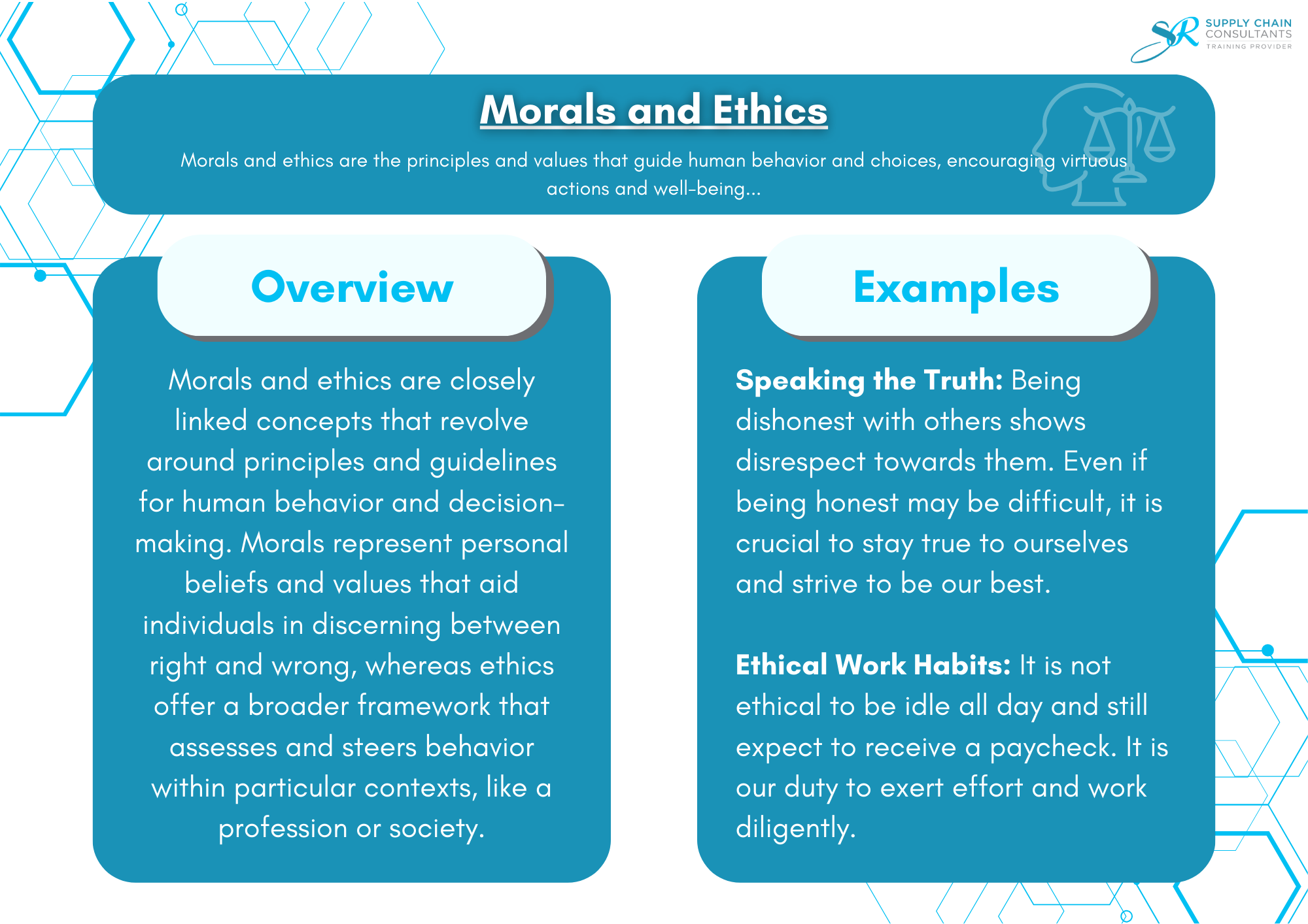 Morals and Ethics | Personal Development | SRSCC