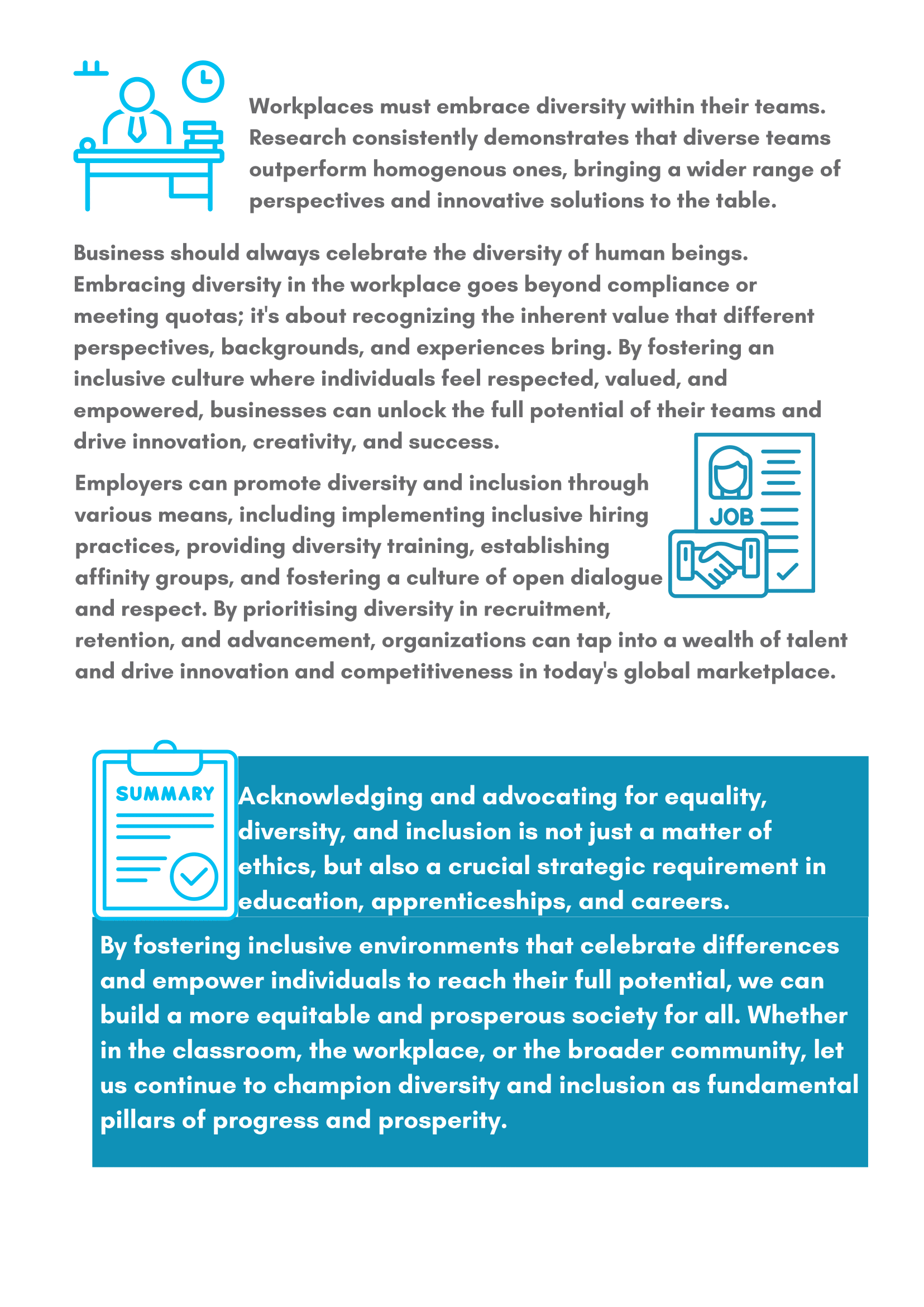Embracing Equality, Diversity and Inclusion in the Workplace | SRSCC